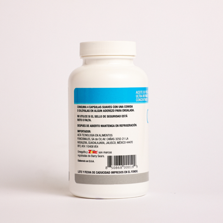 Omega 3 Rx Capsulas 120 - La Zona México – Zone Foods Mx
