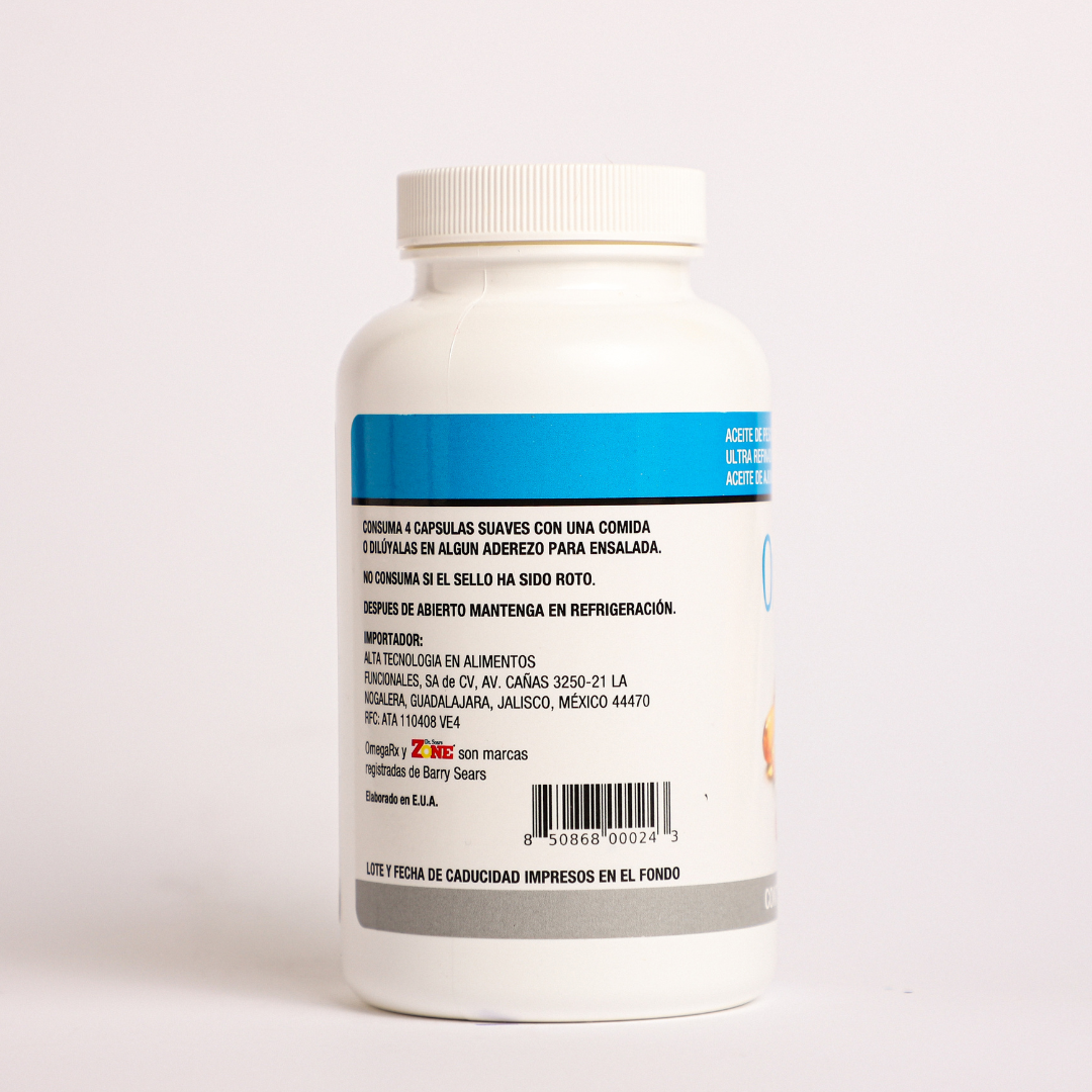 Omega Sport RX 120 Cápsulas La Zona México – Zone Foods Mx